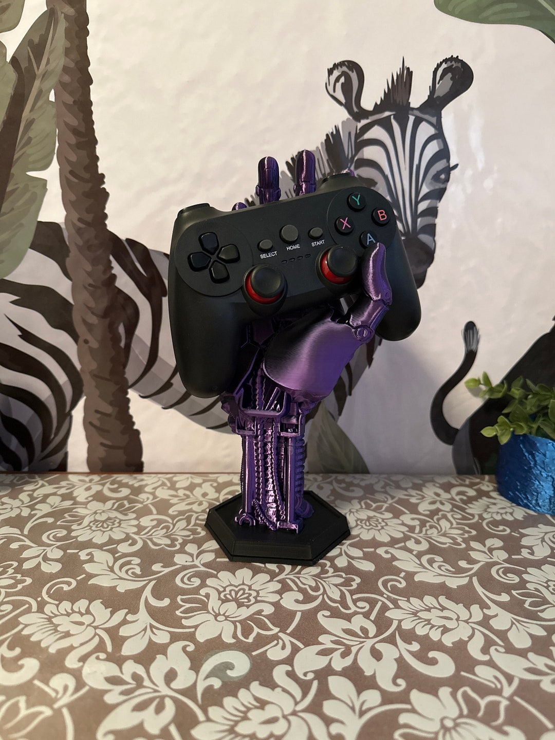 3D Printed Robot Hand Controller Holder, Gaming Gear Organizer, Tech ...