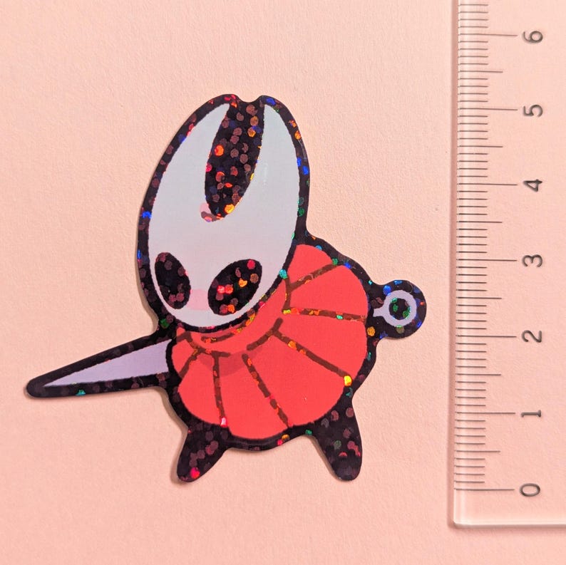 Hollow Knight Silksong Glitter Stickers | 2" Lace Hornet Shade ...