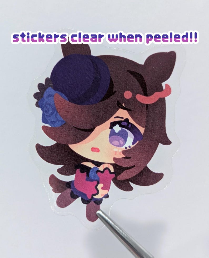 Clear Umamusume Pretty Derby Chibi Stickers | 2" Clear Stickers - Etsy