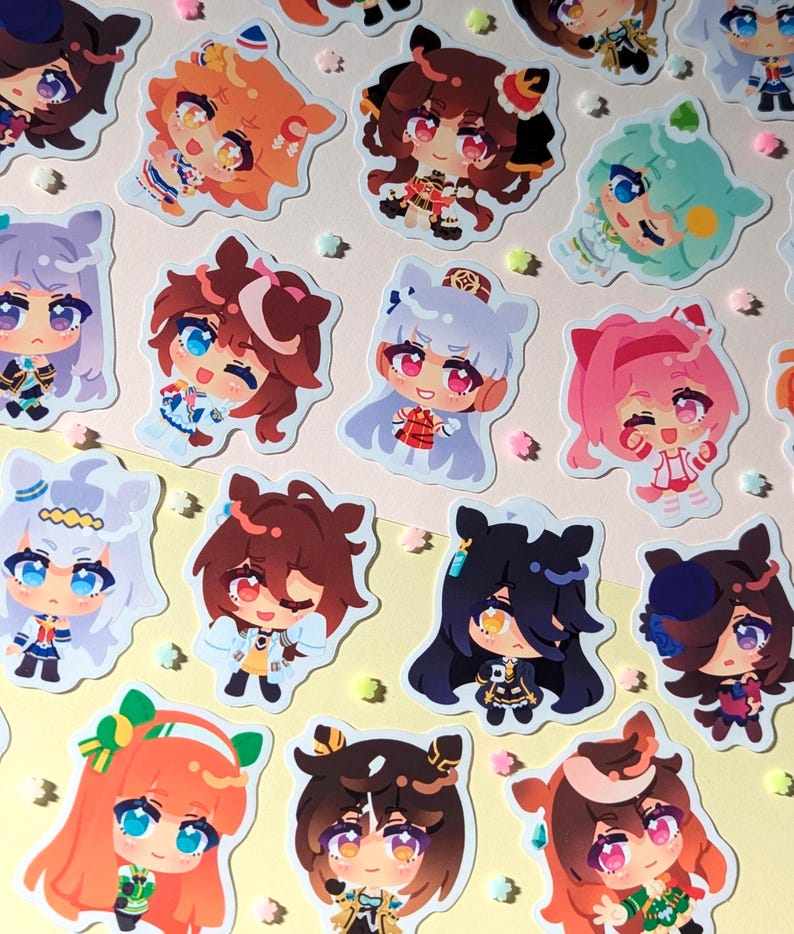 Clear Umamusume Pretty Derby Chibi Stickers | 2" Clear Stickers - Etsy