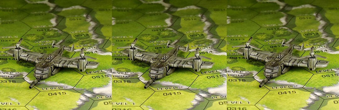 Karnvi Tilt-rotor AC20 Gunship X3 W/ Hex Bases (6mm) - Etsy