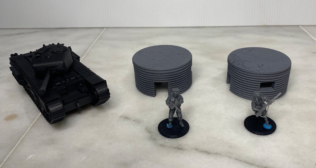 Bolt Action: WWII British Type 25 Dug in Round Bunker Pillbox 28mm ...