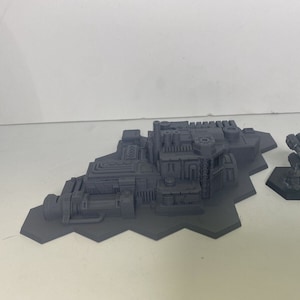 Clan - Large Factory Building With Hex Base, Tabletop War Game Terrain ...