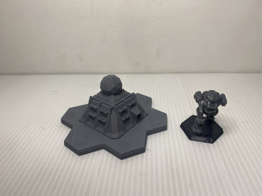 Sensor Dome Tower W/ Hex Base, Tabletop War Game Terrain (6mm Scale) - Etsy