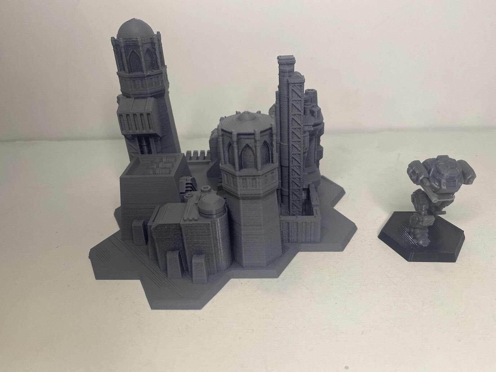 Sci-fi Refinery With Hex Base, Tabletop War Game Terrain (6mm Scale) - Etsy