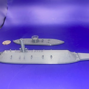 USS Monitor & CSS Virginia - 1:350 Ship Models - Etsy