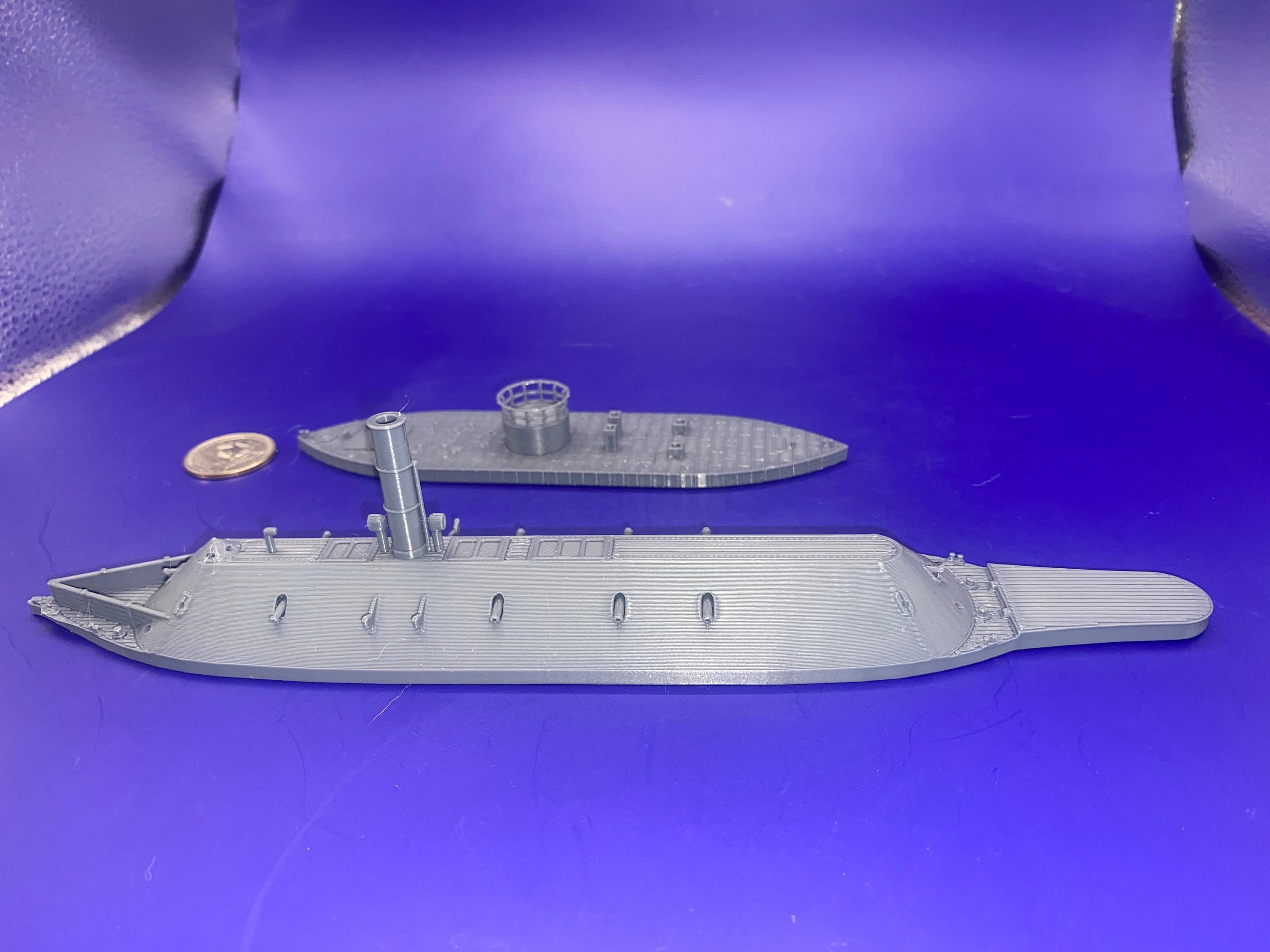 USS Monitor & CSS Virginia - 1:350 Ship Models - Etsy