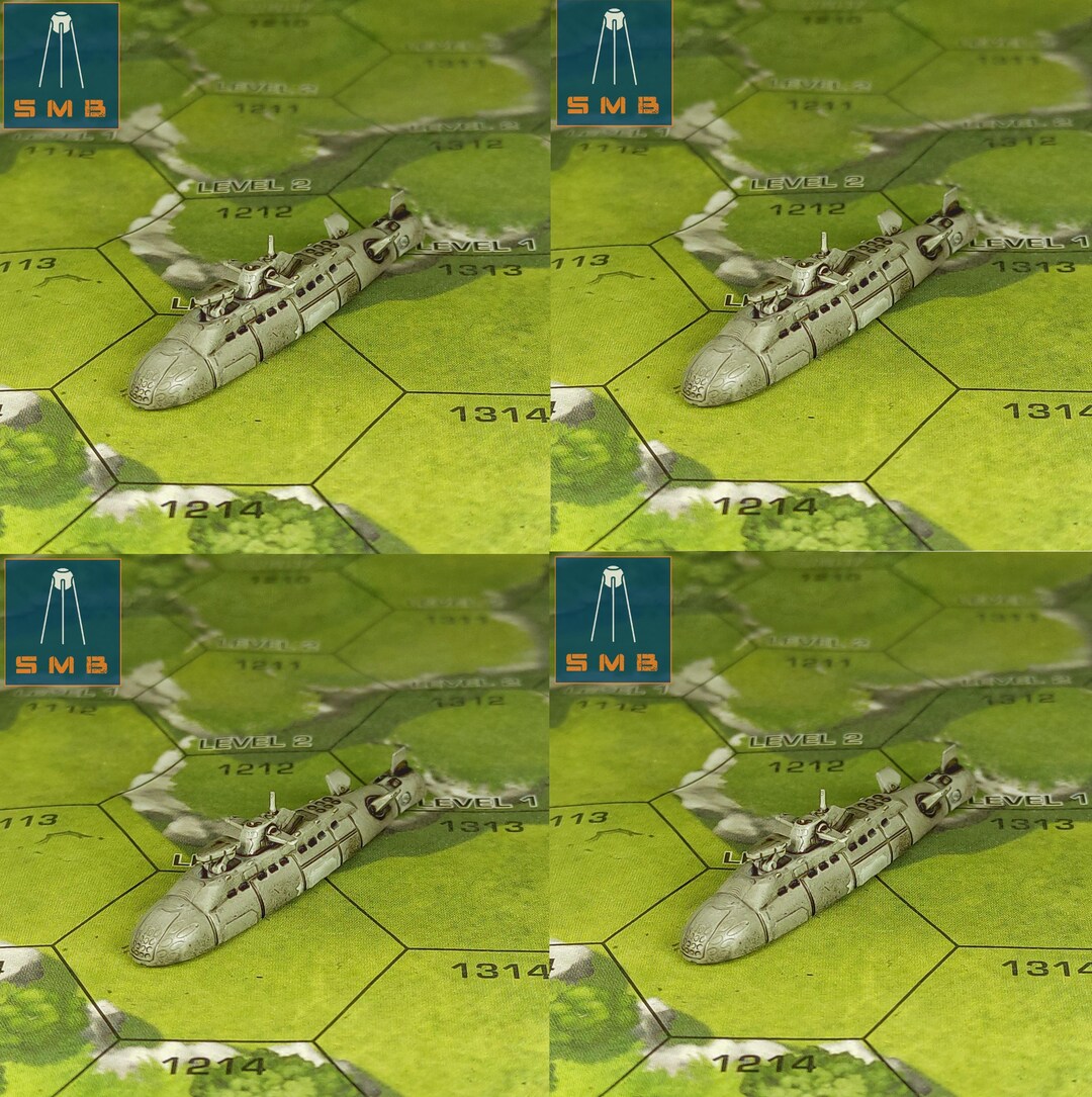 Patrol Submarine X4 Pack W/ Hex Base (6mm Scale) - Etsy