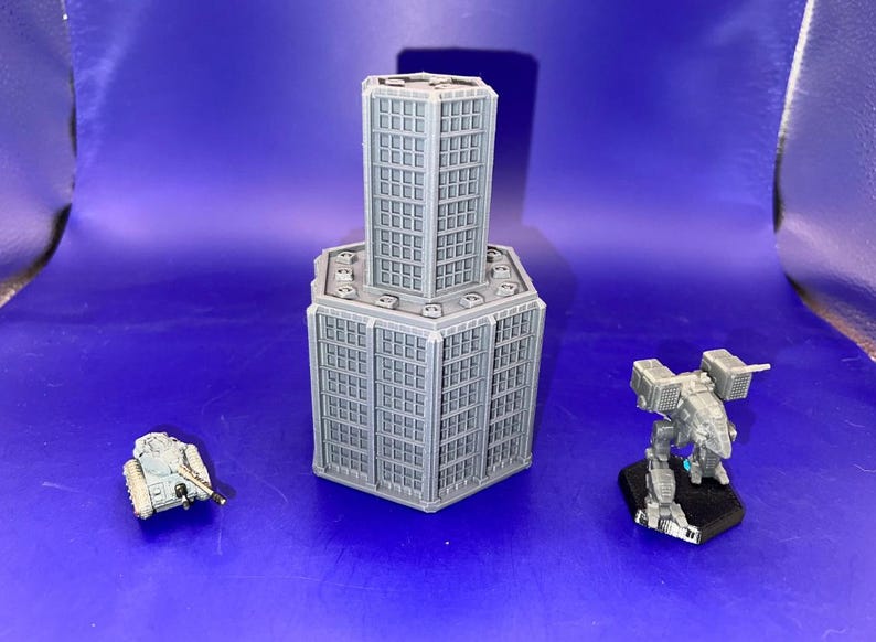 Sci-fi Hexagonal High-rise - Epic | Legion Compatible (6 | 8mm Scale ...