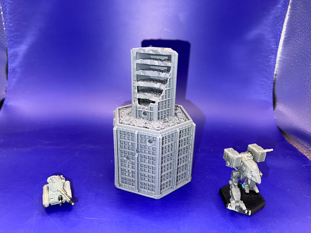 Ruined Sci-fi Hexagonal High-rise - Epic | Legion Compatible (6 | 8mm ...