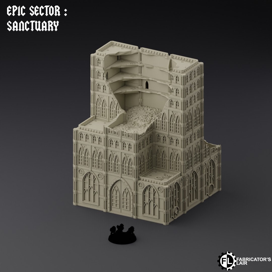 Ruined Gothic High-rise Building - Legion & Epic Compatible (6mm | 8mm ...