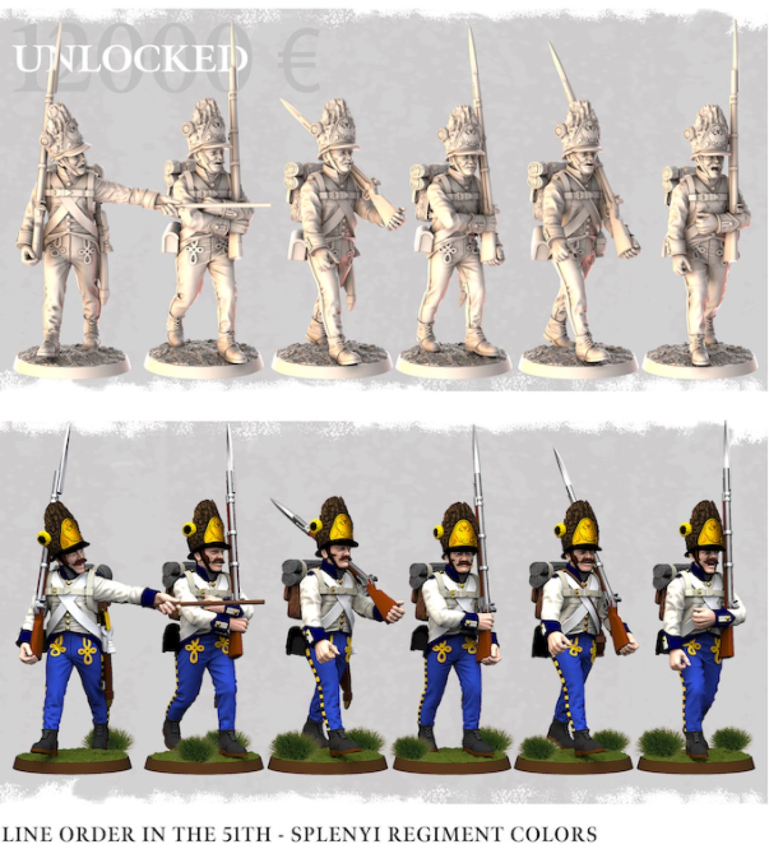 Hungarian Grenadiers Line Order X6 Figures (28mm Scale) - Etsy