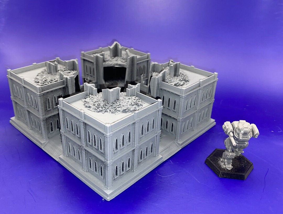 Ruined Gothic Citadel - Mech | Epic | Legion Compatible (6 | 8mm Scale ...