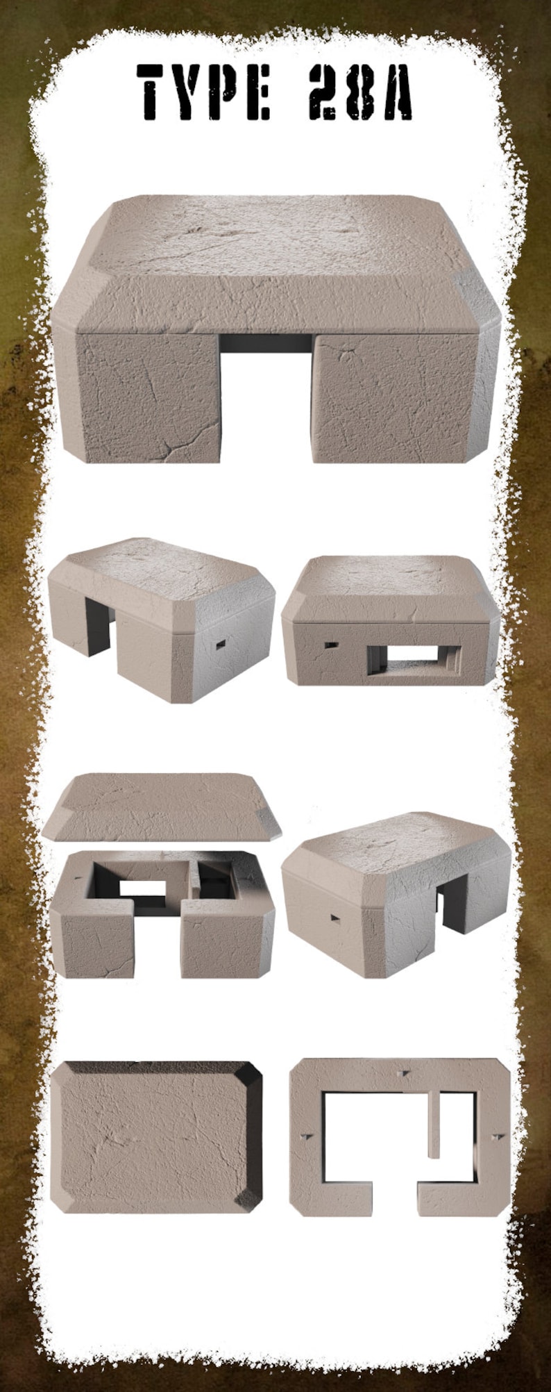 WWII British Type 28A Bunker (28mm Scale) - Etsy