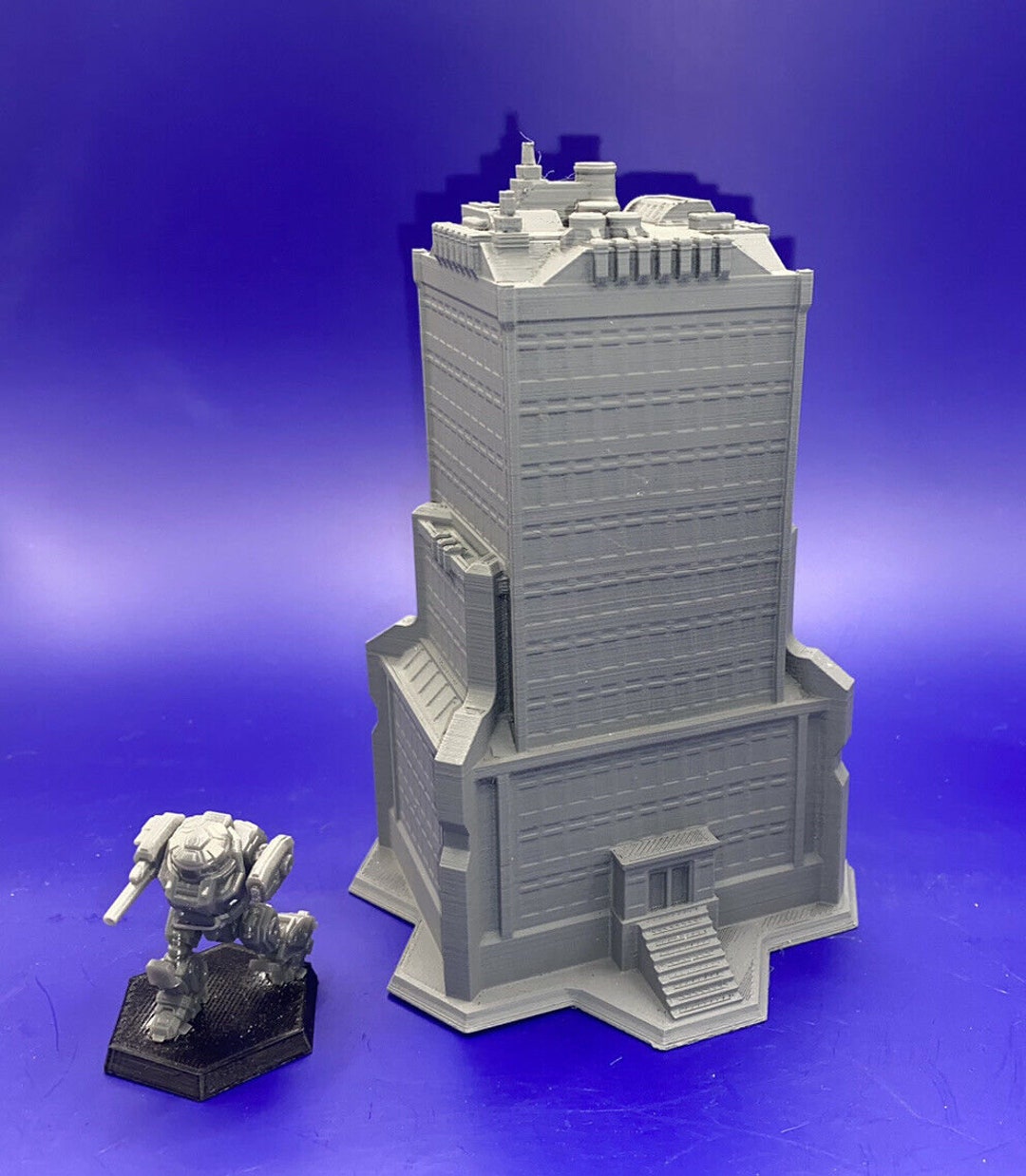 Inner Sphere High-rise Tower W/ Hex Base, Tabletop Terrain (6mm Scale ...