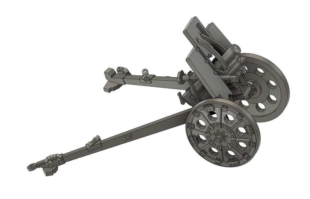 WW2 Japanese Type 92 70mm Battalion Gun (1/56 Scale) - Etsy