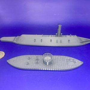 USS Monitor & CSS Virginia - 1:350 Ship Models - Etsy