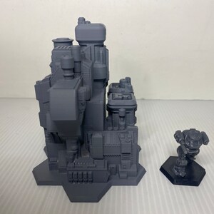 Chemical Processing Plant W/ Hex Base, Tabletop War Game Terrain (6mm ...