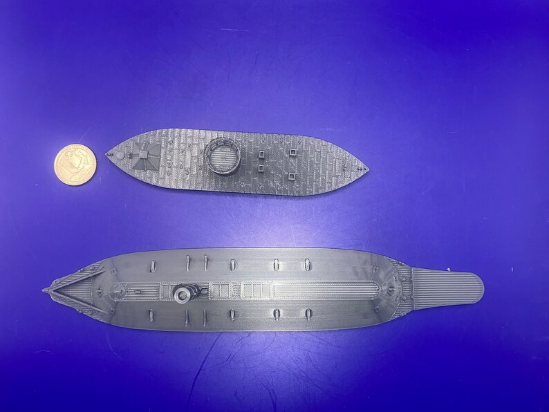 USS Monitor & CSS Virginia - 1:350 Ship Models - Etsy