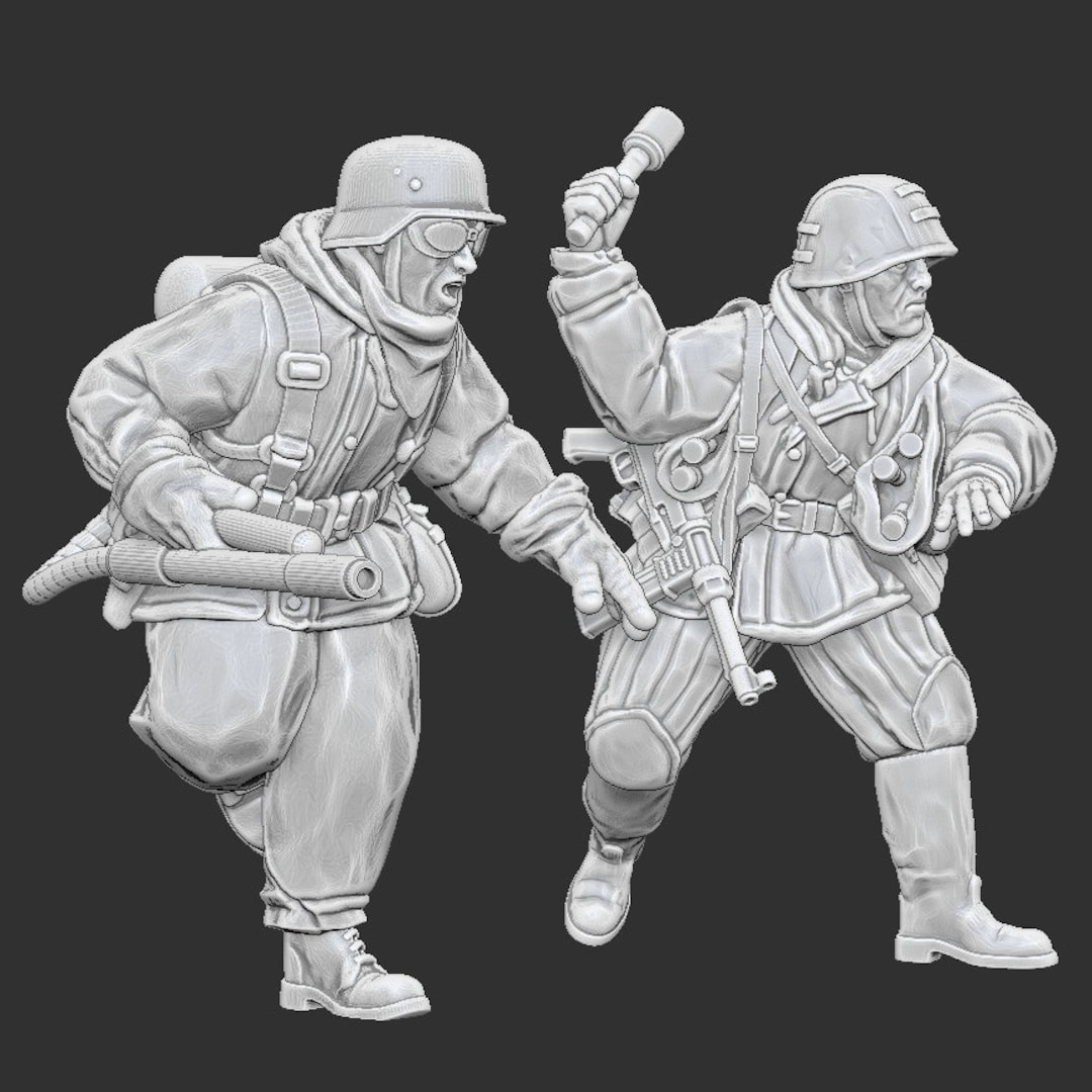 Bolt Action: German Flamethrower Team, Flammenwerfer 35, X2 Figures ...