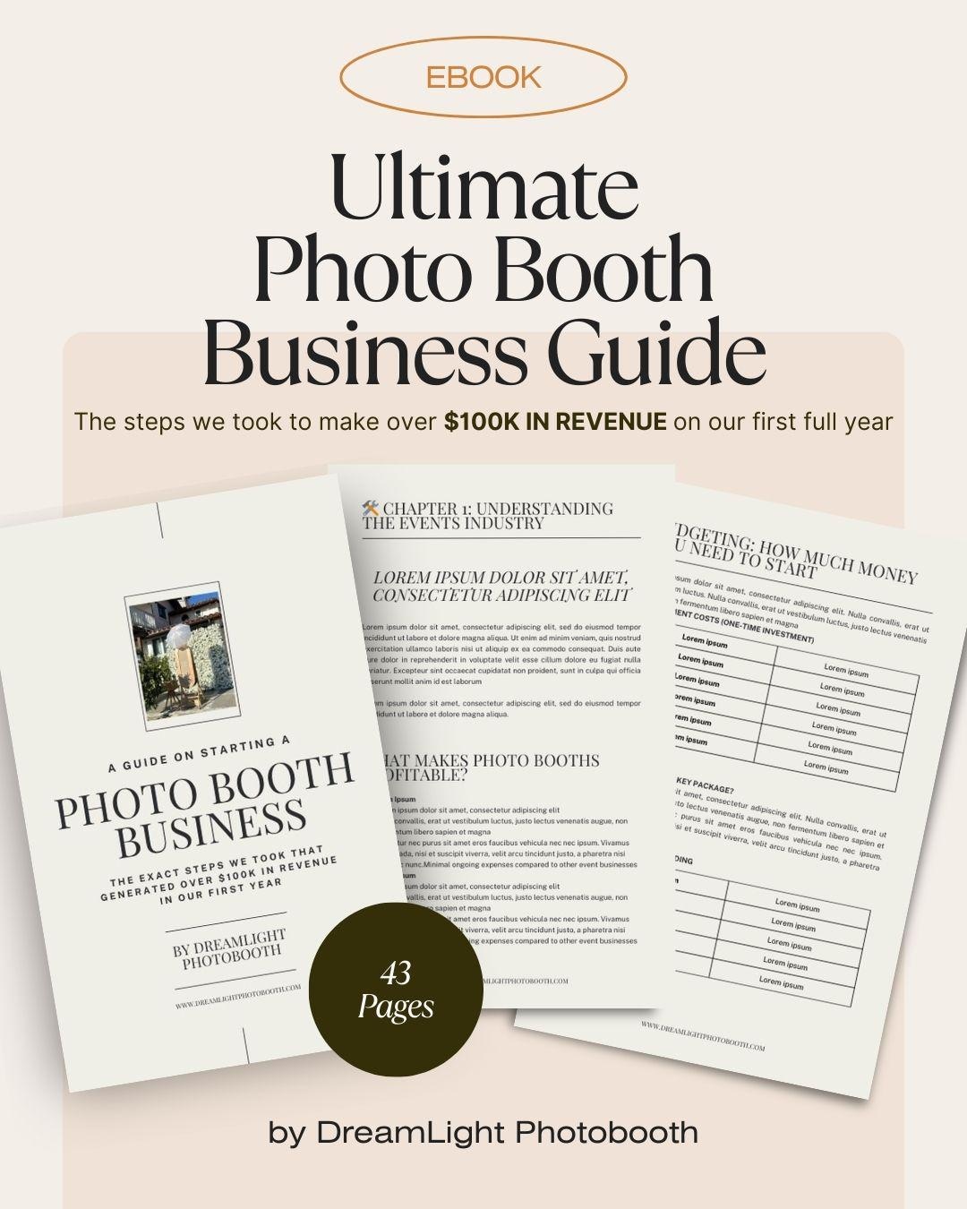 Photo Booth Business Startup Guide: Step-by-step PDF Ebook - Etsy