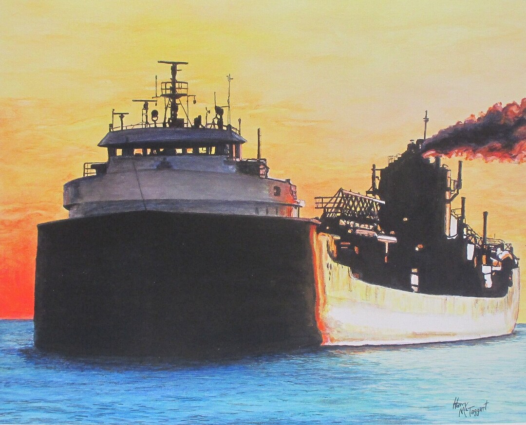James L. Oberstar Great Lakes Freighter - Etsy