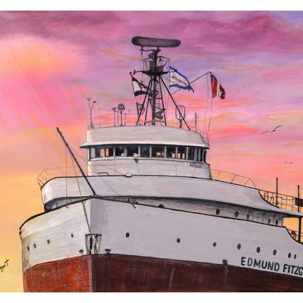 Edmund Fitzgerald Art - Etsy