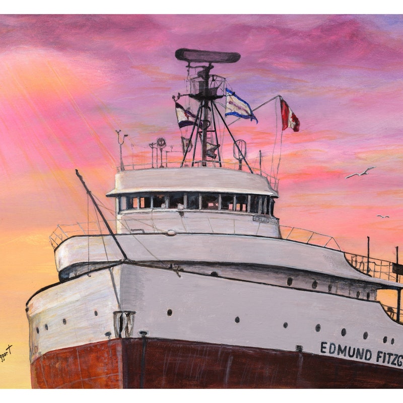 Edmund Fitzgerald Art - Etsy