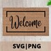 Split Doormat Border SVG| Doormat Border PNG| Custom Doormat Border ...