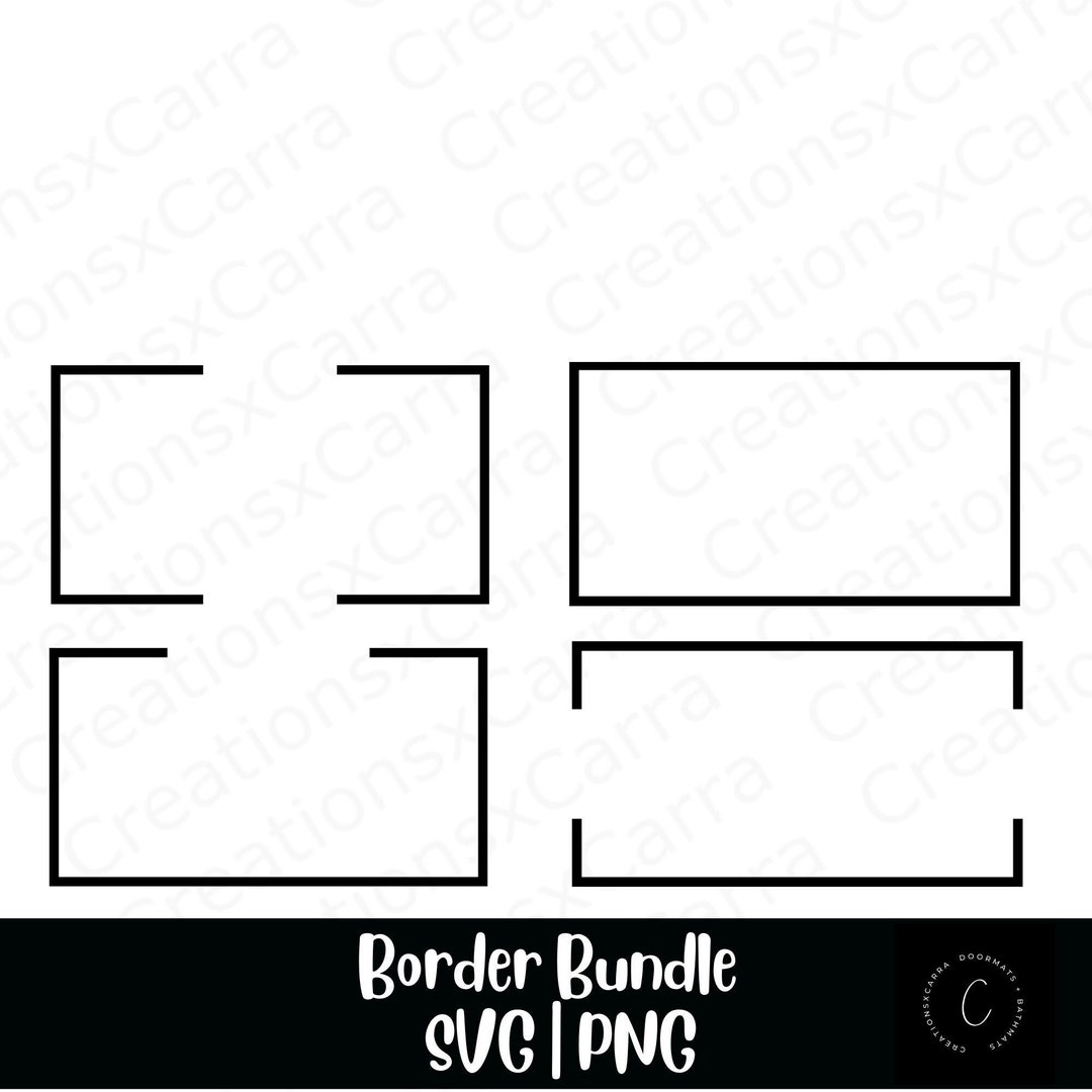 Doormat Border Bundle SVG Doormat Border SVG Doormat Border Bundle PNG ...