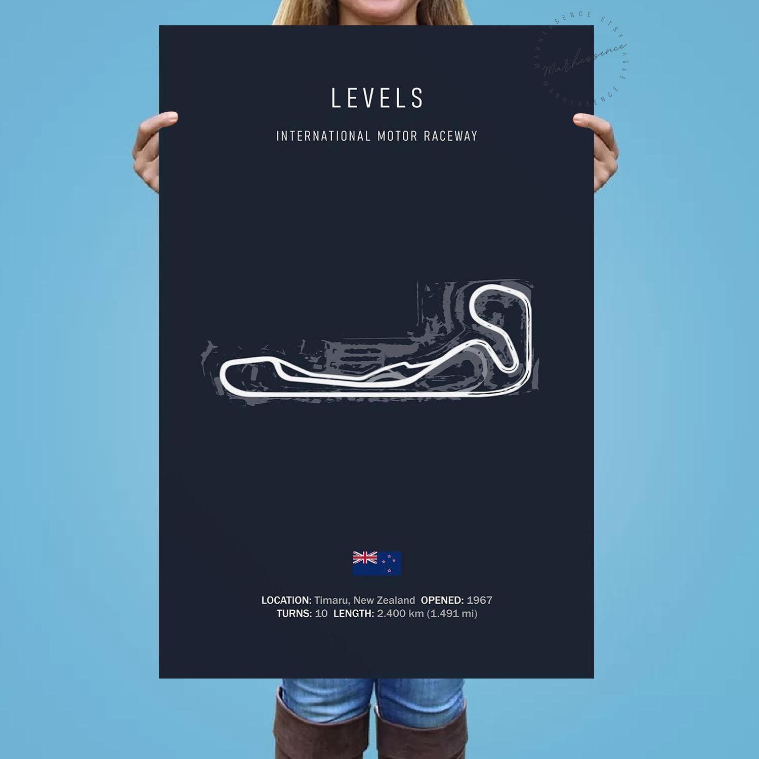 Levels International Motor Raceway Racetrack Print Halloween - Etsy
