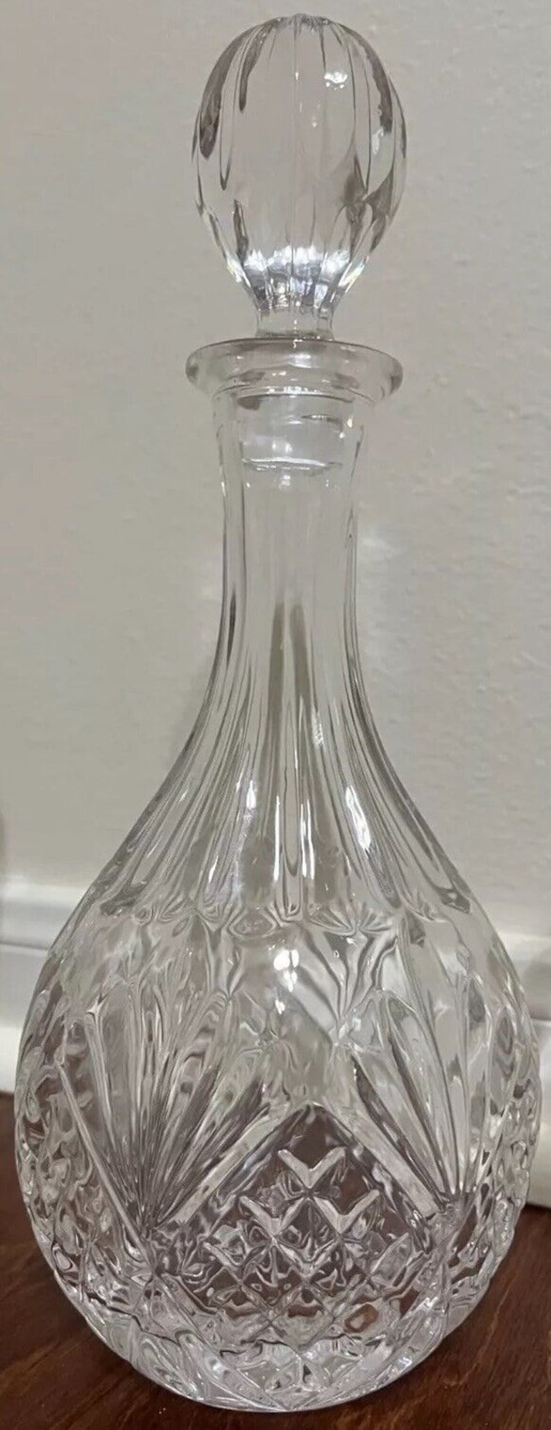 Crystal Glass Wine Set Godinger Crystal Shannon Dublin Decanter and 6 ...