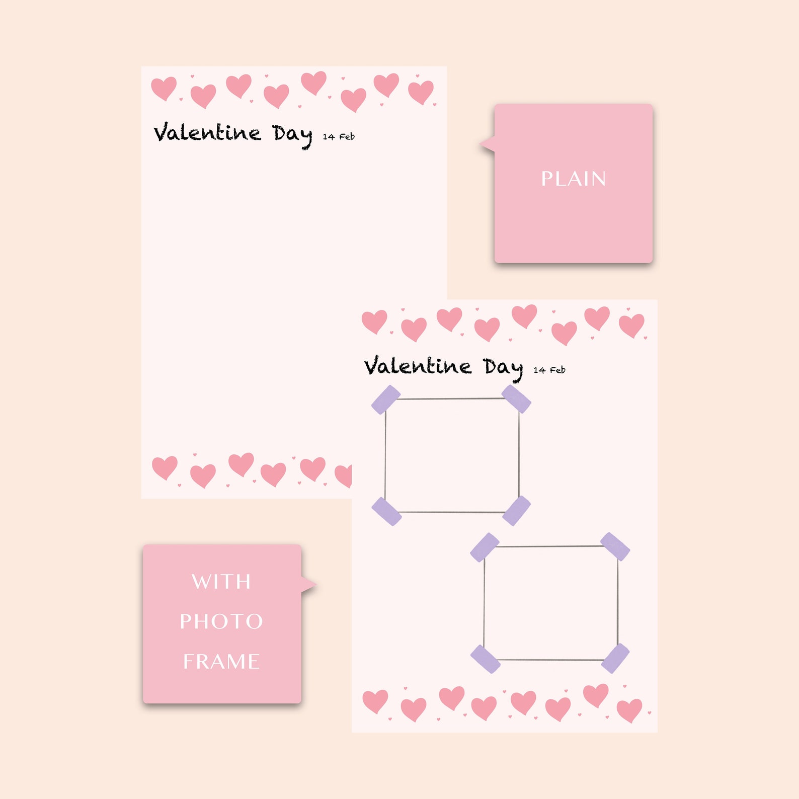 Valentine Printable Checklist Printable Pdf Template | Etsy