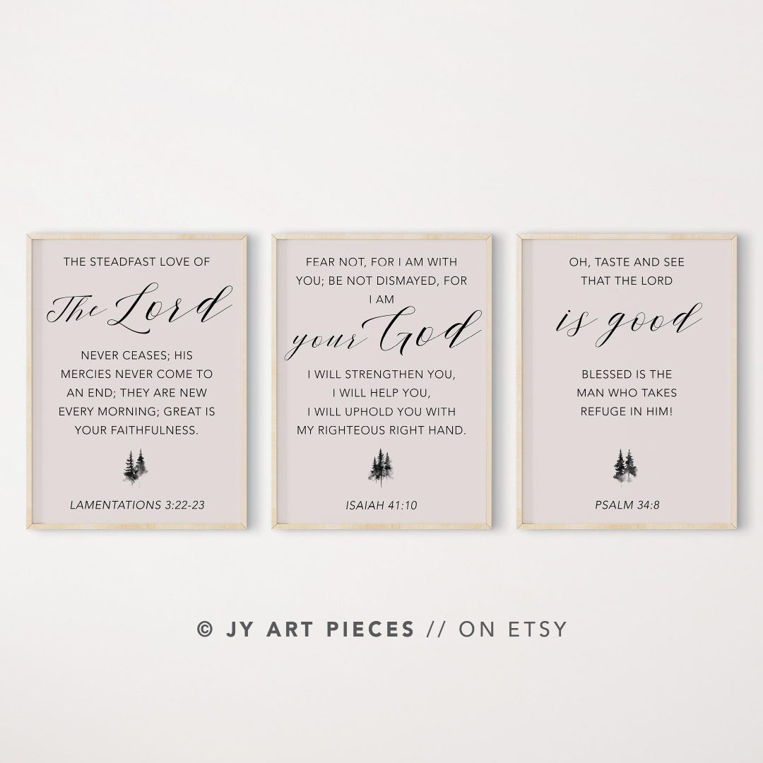 Bible Verse Wall Art, Christian Minimalist Prints, Scripture Quote ...