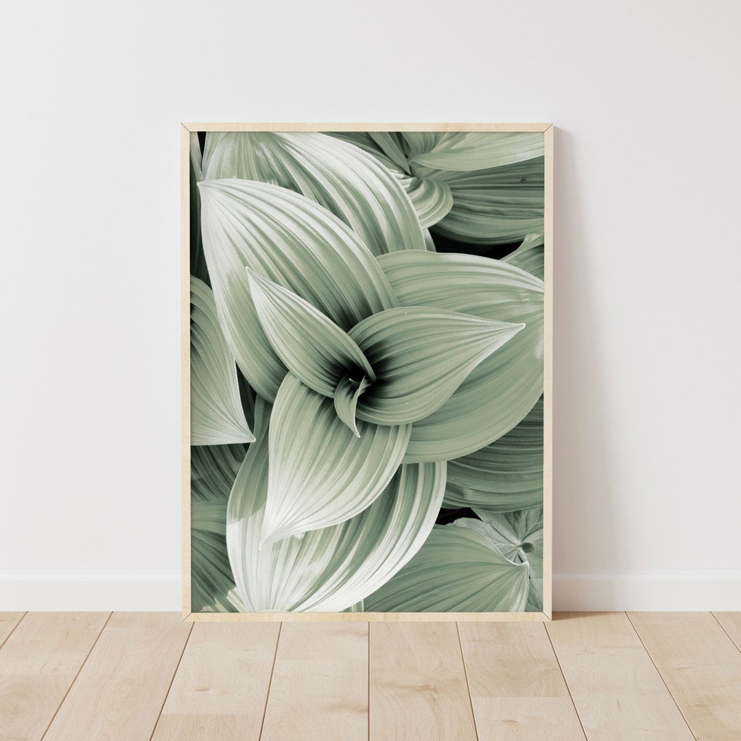 Green Leaf Prints, Leaf Wall Art, Botanical Prints, Green Plant Prints ...