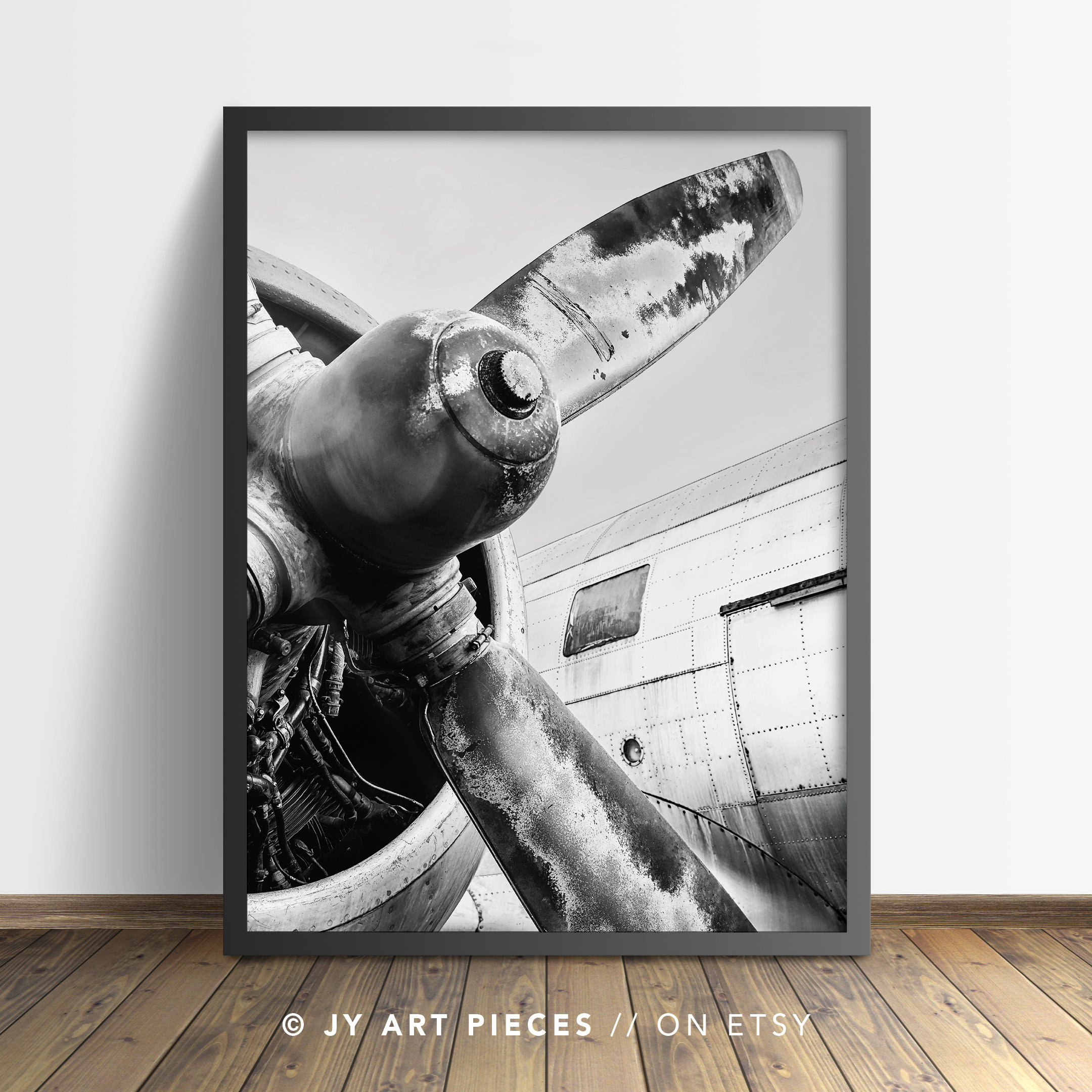 Plane Print Propeller Print Airplane Print Aeroplane Wall - Etsy