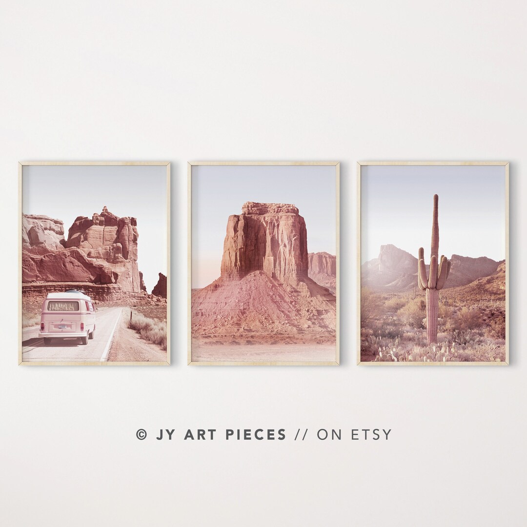 Desert Prints, the Hunt’s Mesa Print, Arizona Prints, Vintage V W Van ...