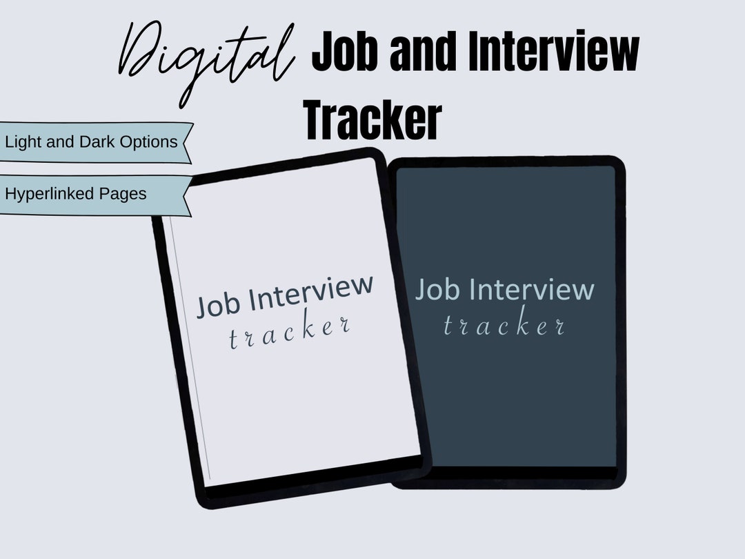 Job Interview Tracker, Digital Job Planner, Professional Planner, Job ...