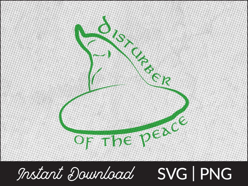 Disturber of the Peace SVG Instant Download - Etsy