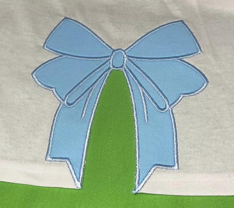 Bow Embroidery Applique Design 7 Sizes Side Split - Etsy