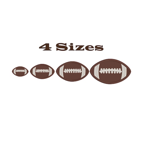 Football Fill Embroidery Design 4 Sizes - Etsy