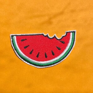 Watermelon Slice Embroidered Patch – 3.75" | Iron-on or Sew-on - Etsy