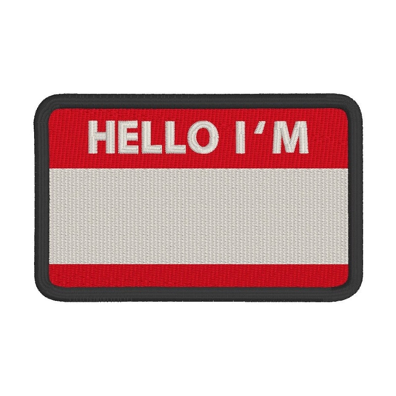 Hello My Name is Nametag - Etsy