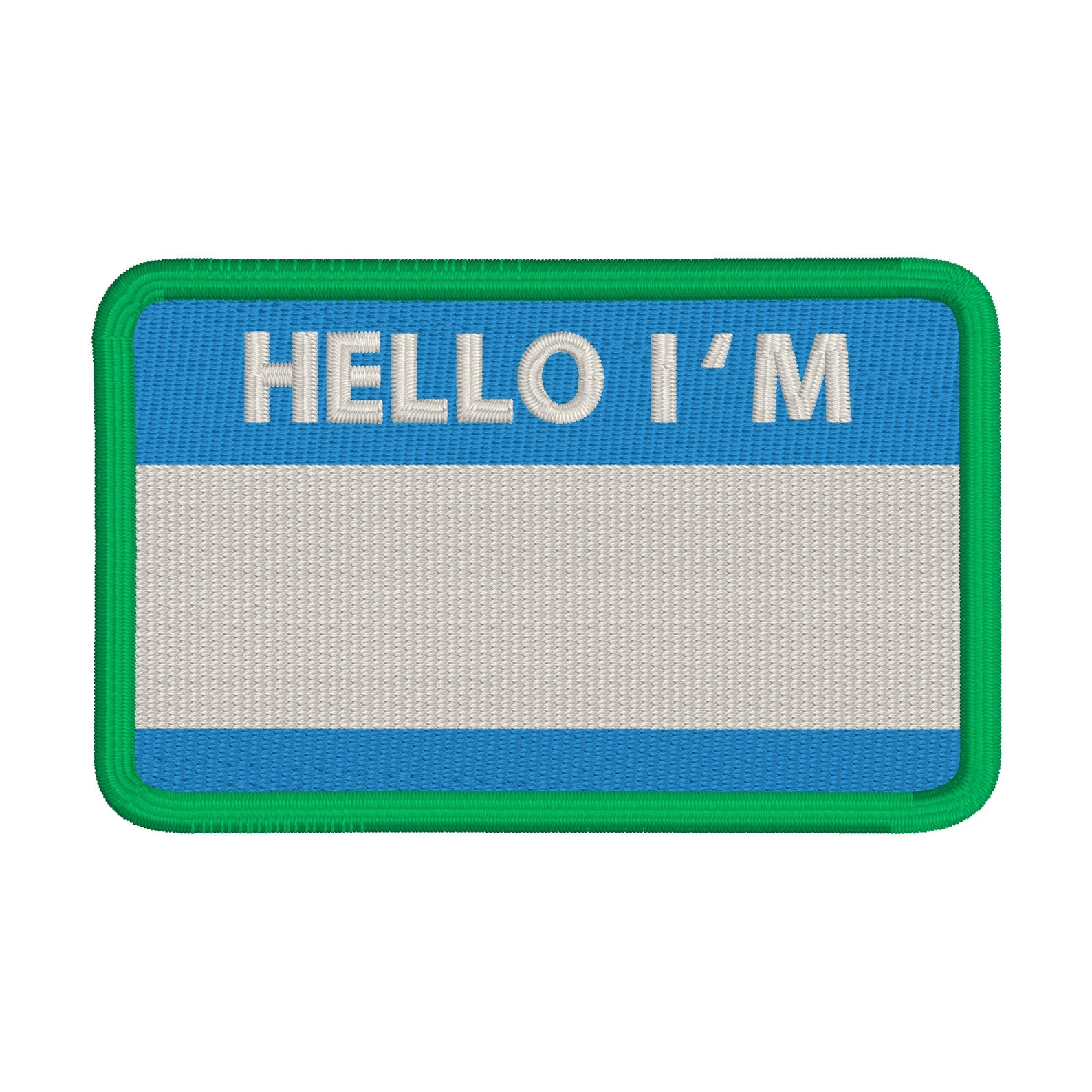 Hello I'm... Embroidery Design 4x2.5 In. - Etsy