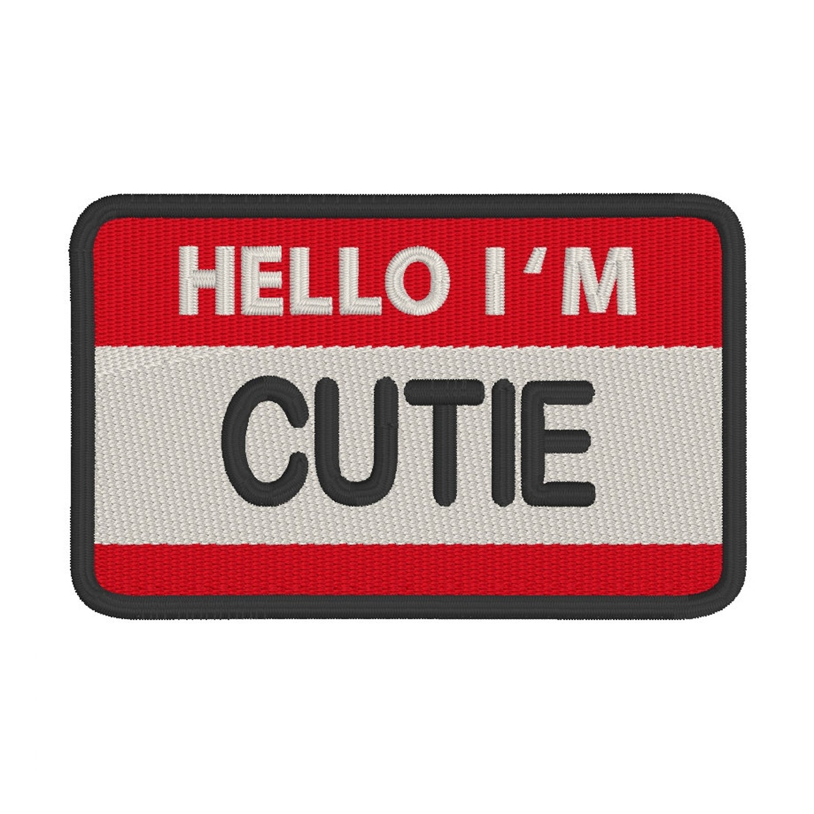 Hello I'm... Embroidery Design 4x2.5 In. - Etsy