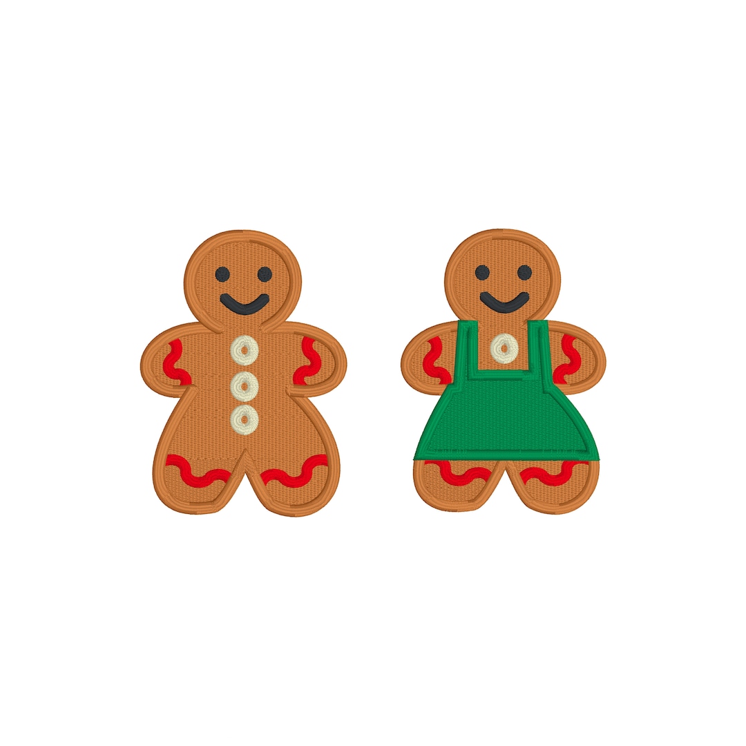 Gingerbread Embroidery Designs - Etsy