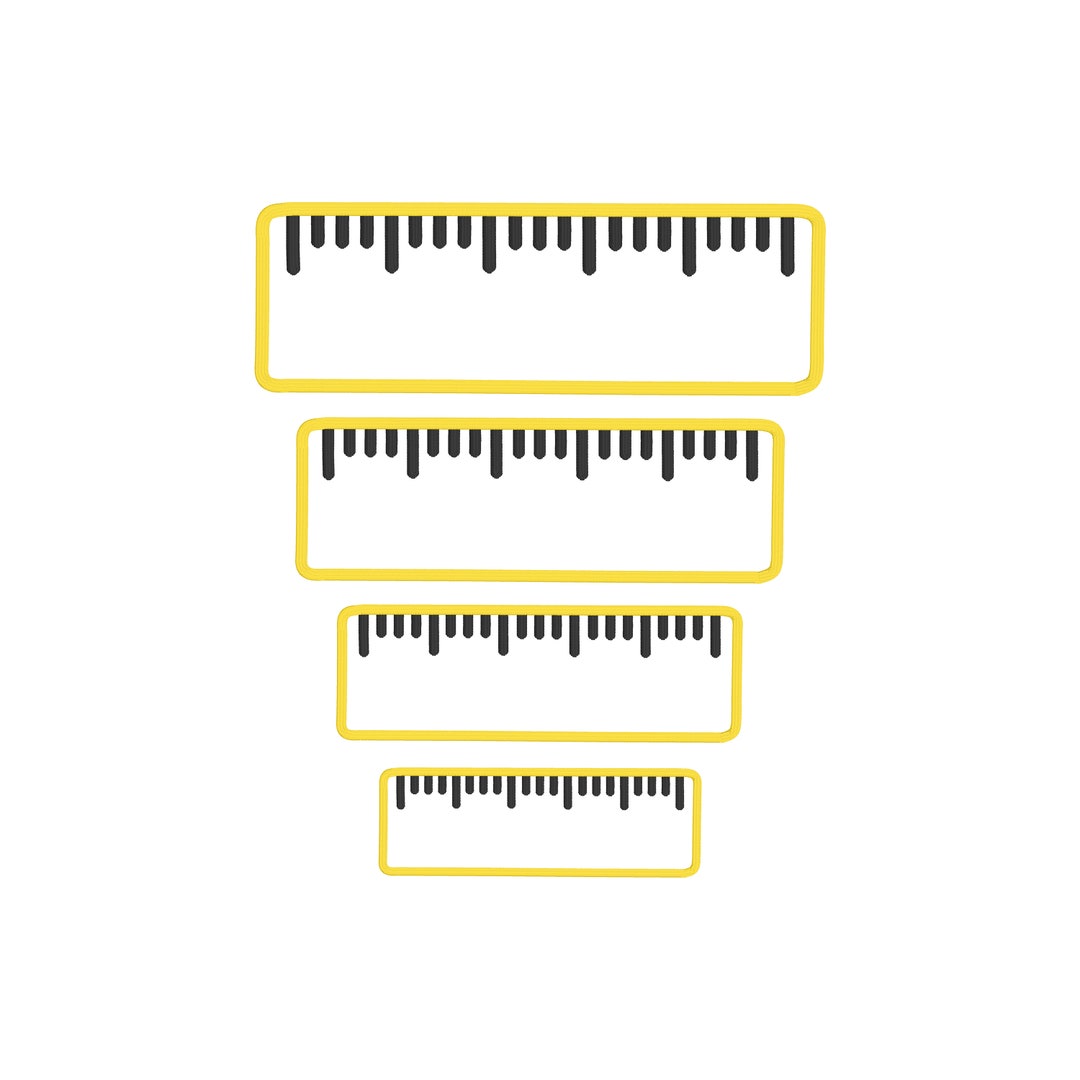 Ruler Applique/fill Embroidery Design 6 Options - Etsy
