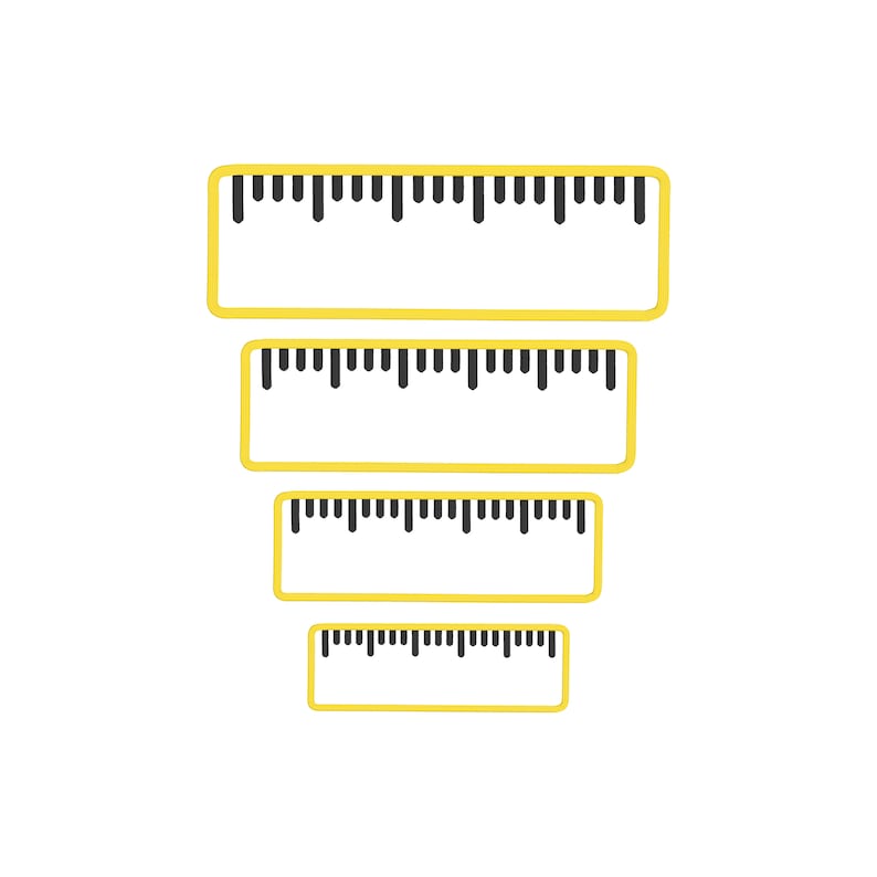 Ruler Applique/fill Embroidery Design 6 Options - Etsy