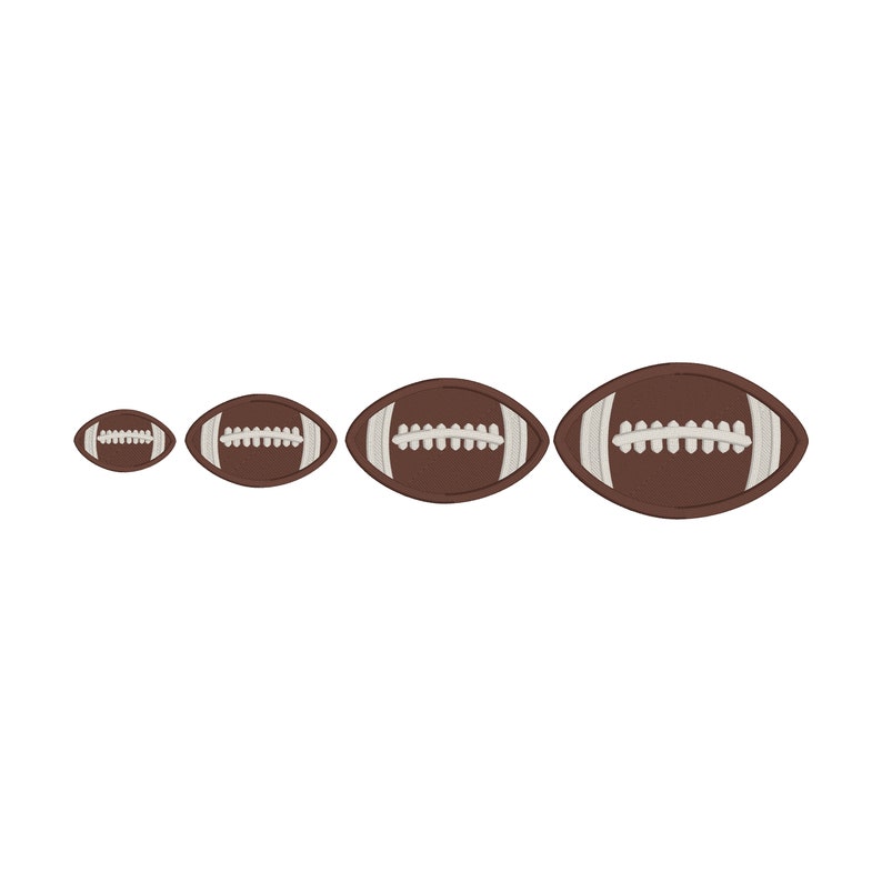 Football Fill Embroidery Design 4 Sizes - Etsy