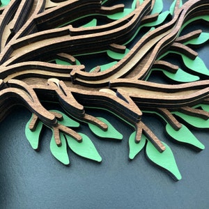 Tree of Life Wall Art, Layered Wooden Wall Art - Etsy